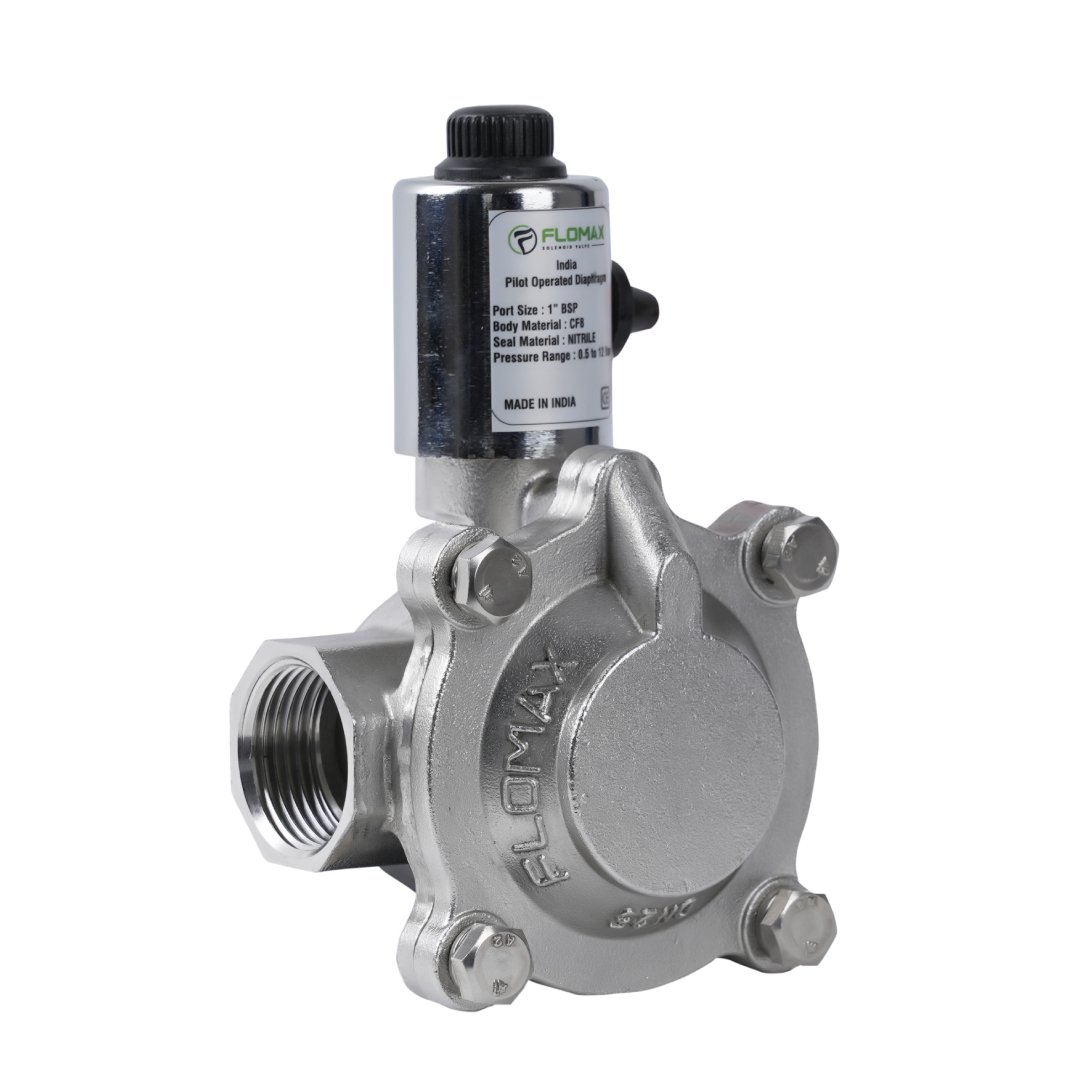Pilot Operated Diaphragm Valve (NC) – Flomax Valve